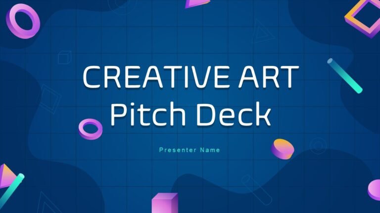 3D Creative Art Pitch Deck Templates & Google Slides