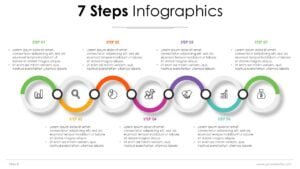7 Steps infographics | SlidesBrain