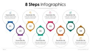 8 Steps infographics | SlidesBrain