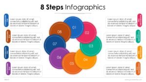 8 Steps infographics | SlidesBrain