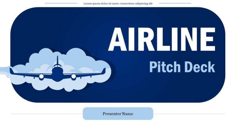 Airline Pitch Deck Presentation | PPT and Google Slides
