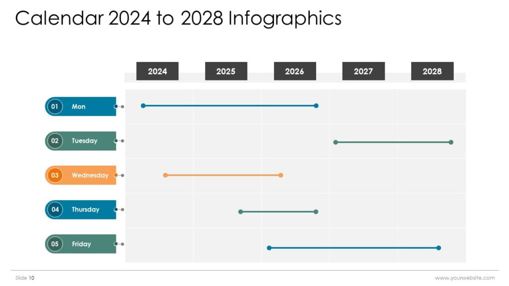 Calendar Infographics 2024 - SlidesBrain LTD