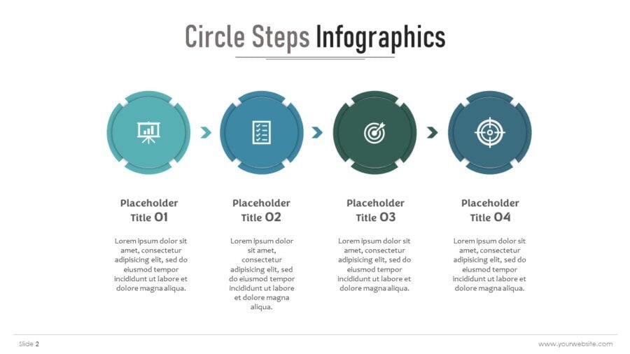 Circle Steps Infographics | SlidesBrain