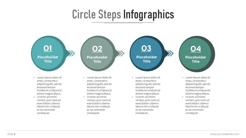 Circle Steps Infographics | SlidesBrain