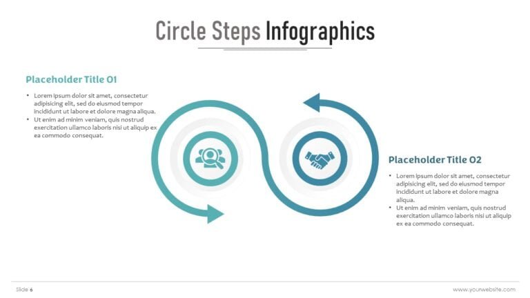 Circle Steps Infographics | SlidesBrain