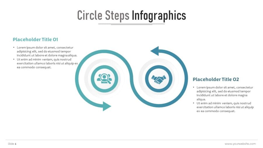 Circle Steps Infographics | SlidesBrain