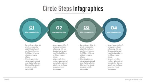 Circle Steps Infographics | SlidesBrain
