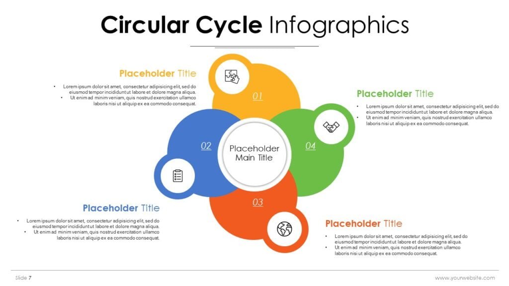 Circular Cycle Infographics | SlidesBrain