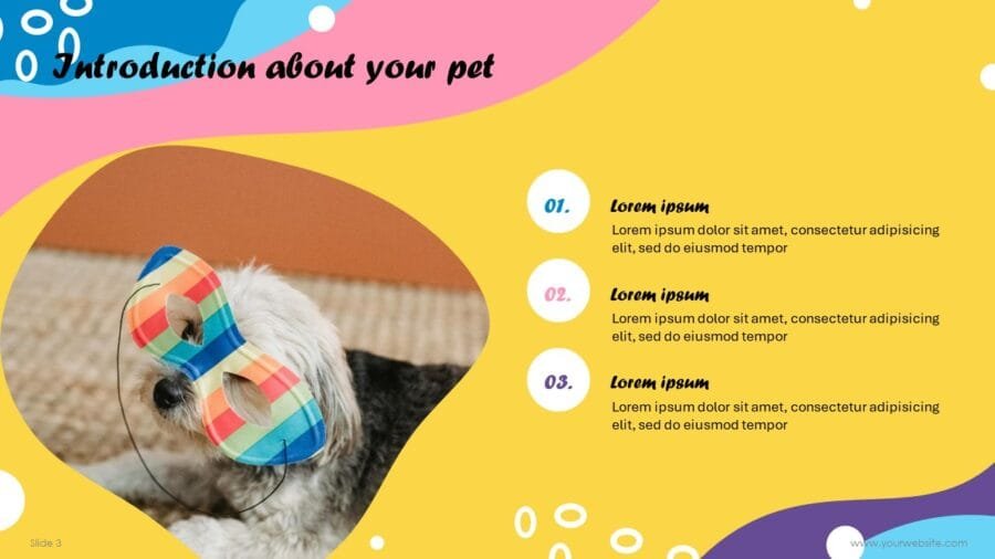Dog Birthday Doodle Template | SlidesBrain