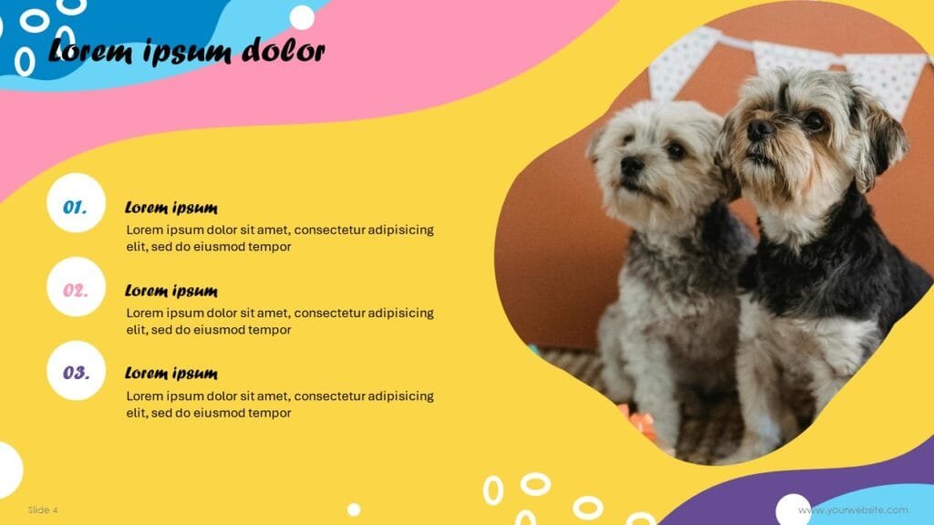Dog Birthday Doodle Template | SlidesBrain