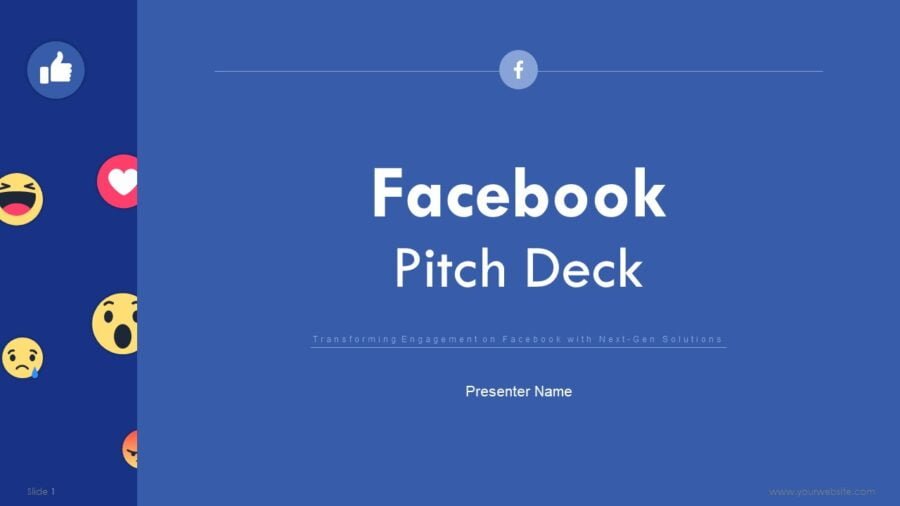 Facebook Pitch Deck Template | PPT and Google Slides