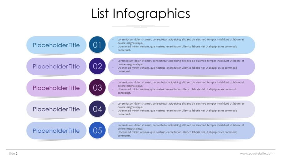 List Infographics | SlidesBrain
