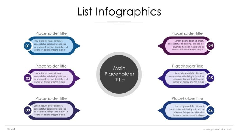 List Infographics | SlidesBrain