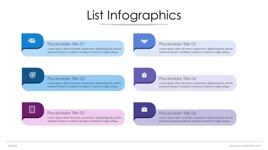 List Infographics | SlidesBrain