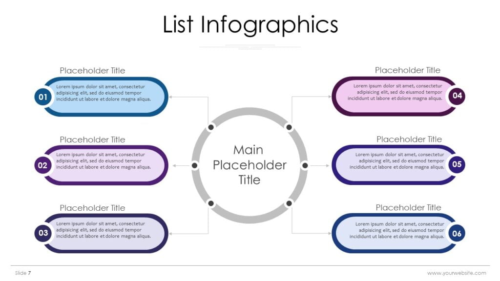 List Infographics | SlidesBrain