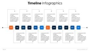 Modern Timeline Infographics | SlidesBrain
