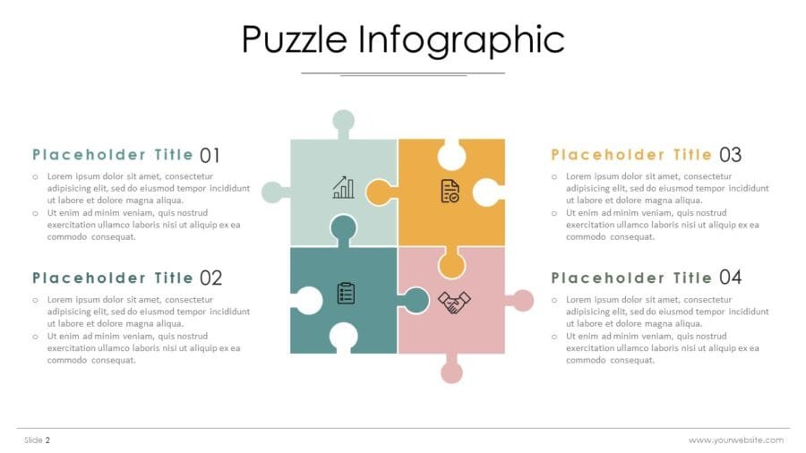 Puzzle Infographics | SlidesBrain