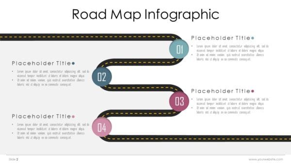 Road Map Infographics | SlidesBrain