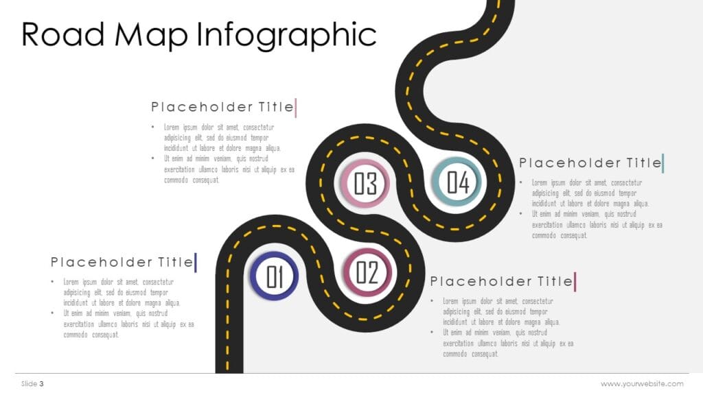 Road Map Infographics | SlidesBrain