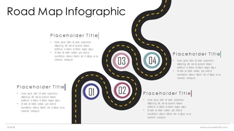Road Map Infographics | SlidesBrain