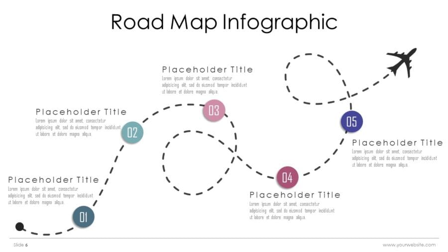 Road Map Infographics | SlidesBrain