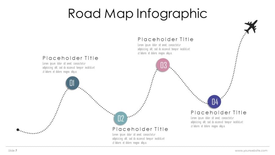 Road Map Infographics | SlidesBrain
