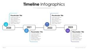 Simple Timeline Infographics | SlidesBrain