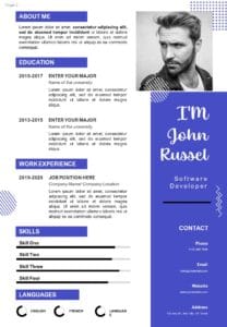 Software Developer Resume Presentation Templates | SlidesBrain