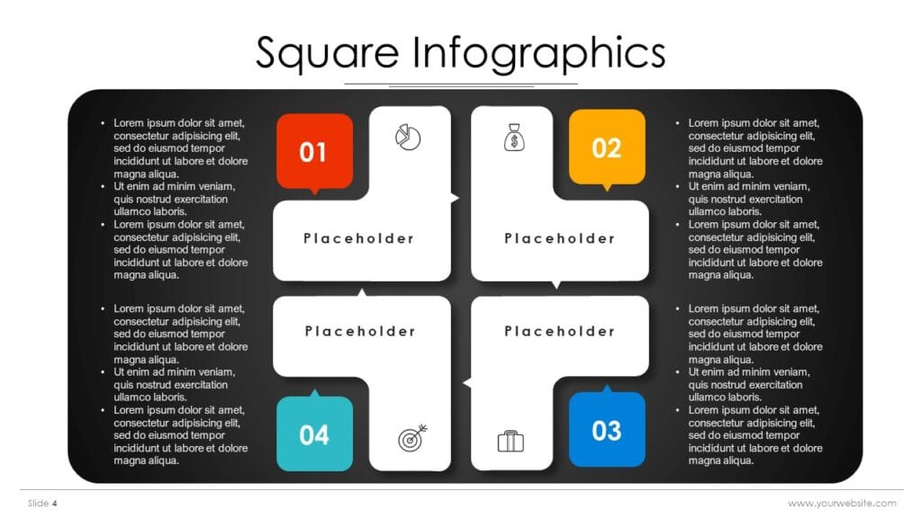 Square Infographics | SlidesBrain
