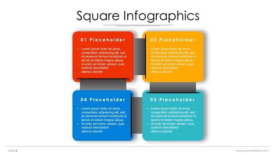 Square Infographics | SlidesBrain