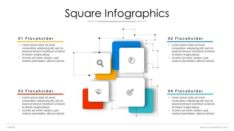 Square Infographics | SlidesBrain