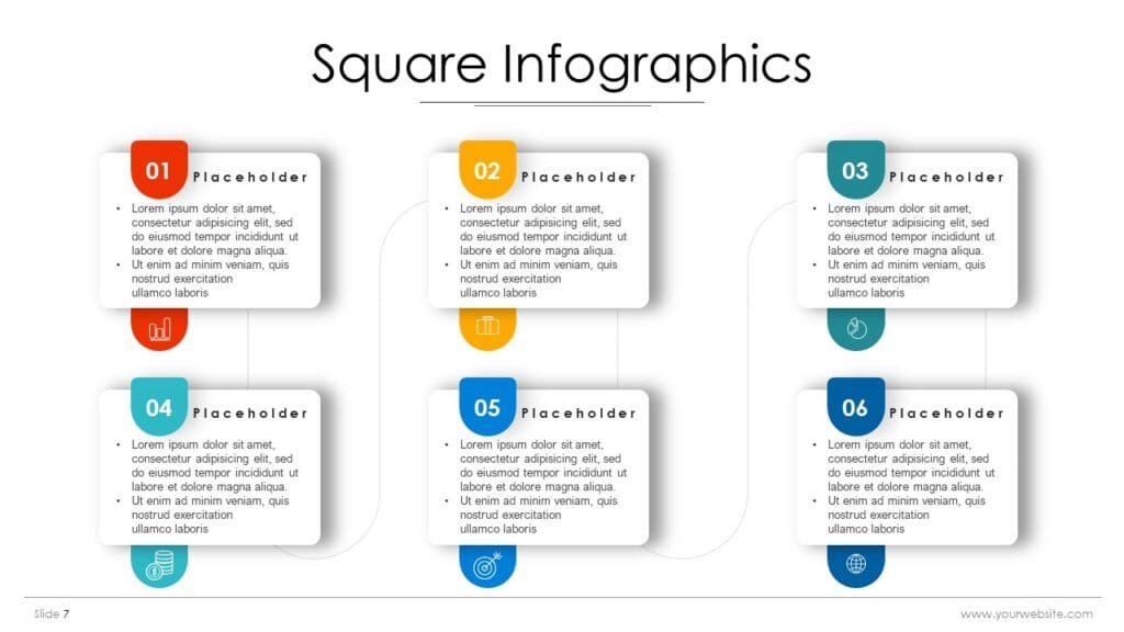 Square Infographics | SlidesBrain