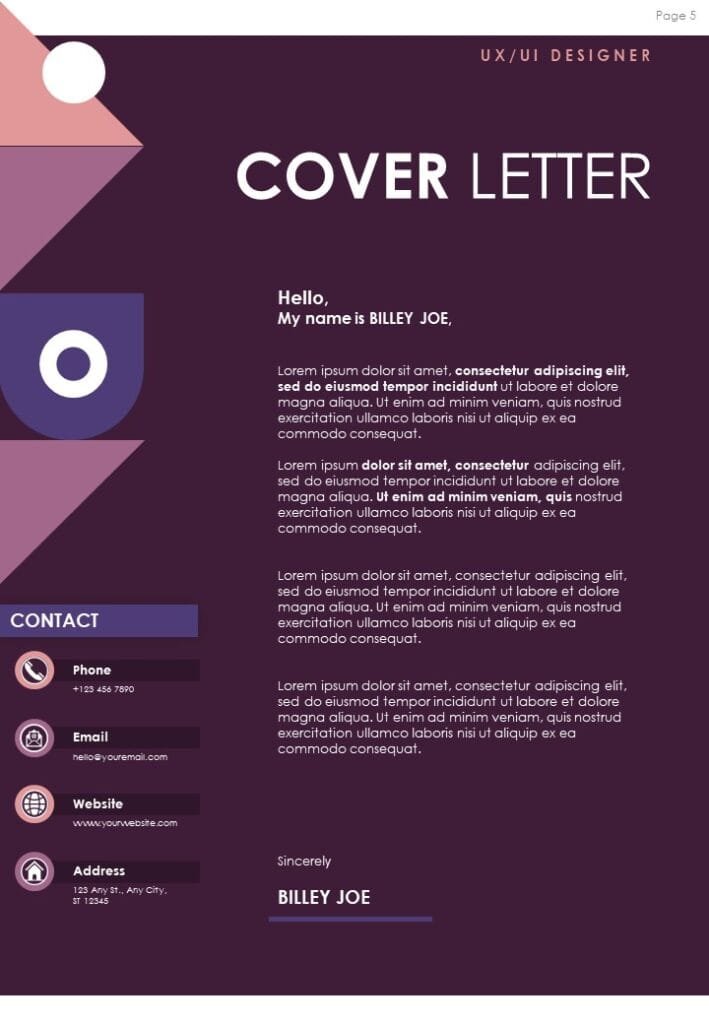 UX UI Designer Resume Presentation Templates | SlidesBrain