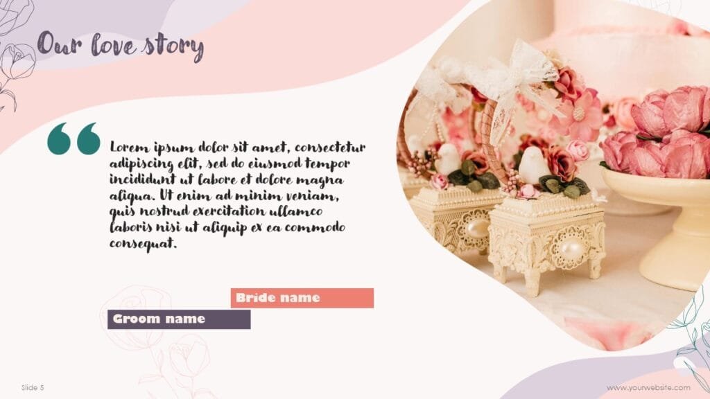 Wedding Pastels Template | SlidesBrain