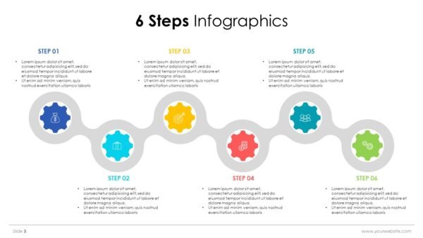 6 Steps Infographics Presentation Templates and Google Slides