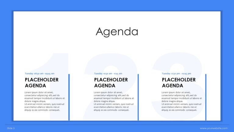 Agenda Presentation Templates and Google Slides