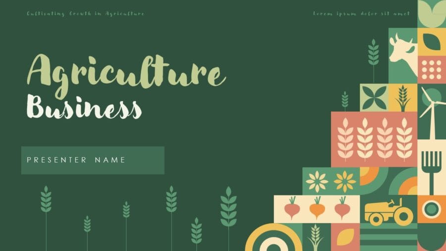 Agriculture Business Presentation Templates & Google Slides