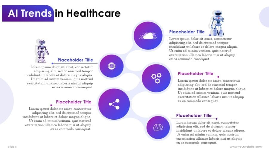 Artificial intelligence in Healthcare Presentation - SlidesBrain LTD
