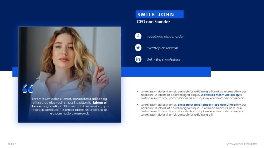 CEO Presentation Templates and Google Slides