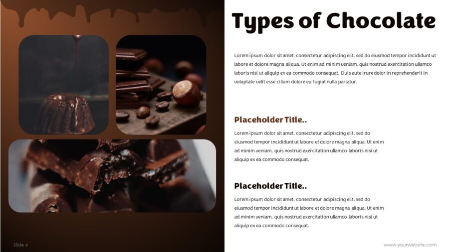 Delicious Chocolate Cakes Presentation Templates