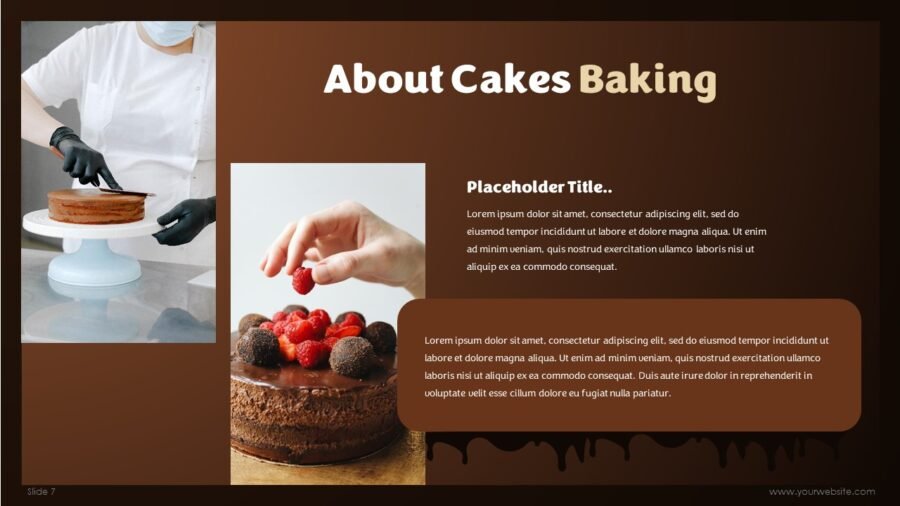 Delicious Chocolate Cakes Presentation Templates