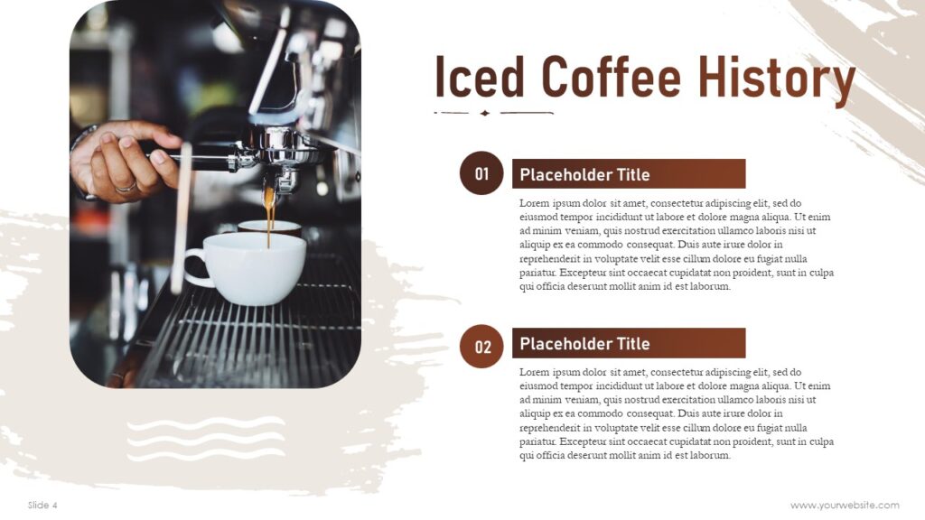 Delicious Iced Coffee Presentation Templates & Google Slides
