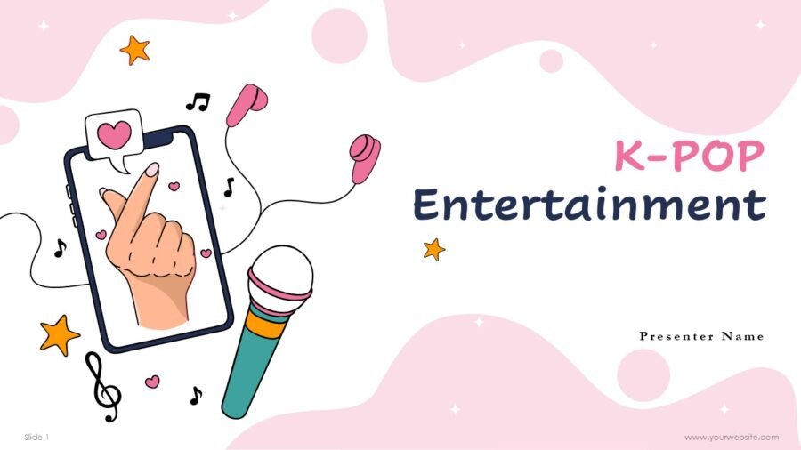 K Pop Entertainment Presentation Templates and Google Slides