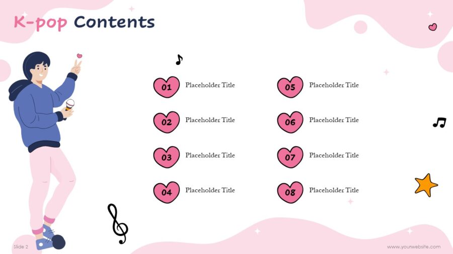 K Pop Entertainment Presentation Templates and Google Slides