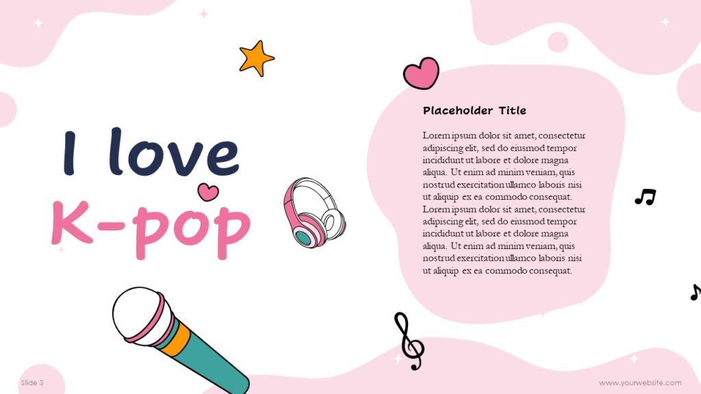 K Pop Entertainment Presentation Templates and Google Slides