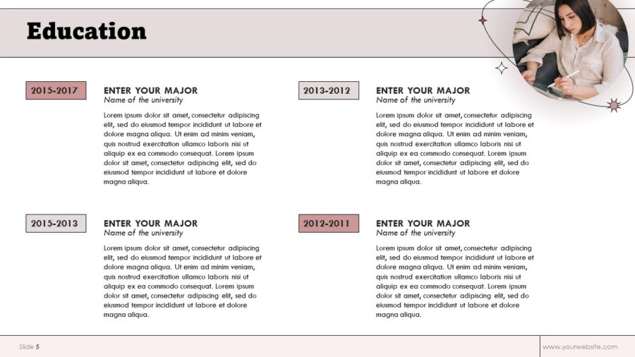 Minimal Resume Presentation - Slidesbrain