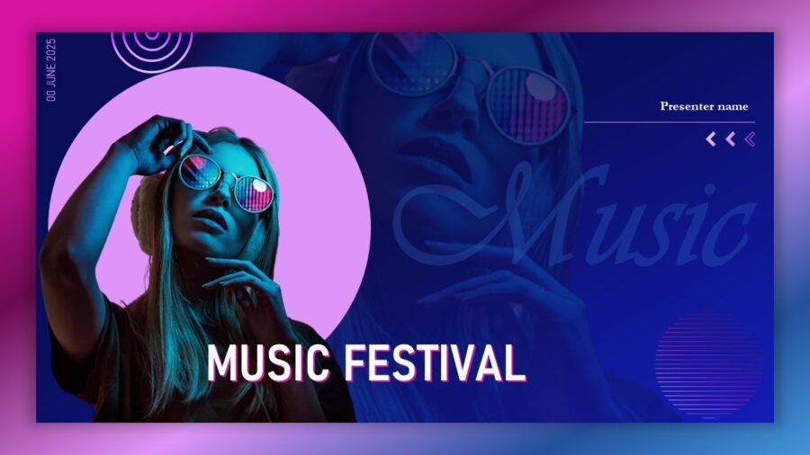 Music Festival Presentation Templates and Google Slides