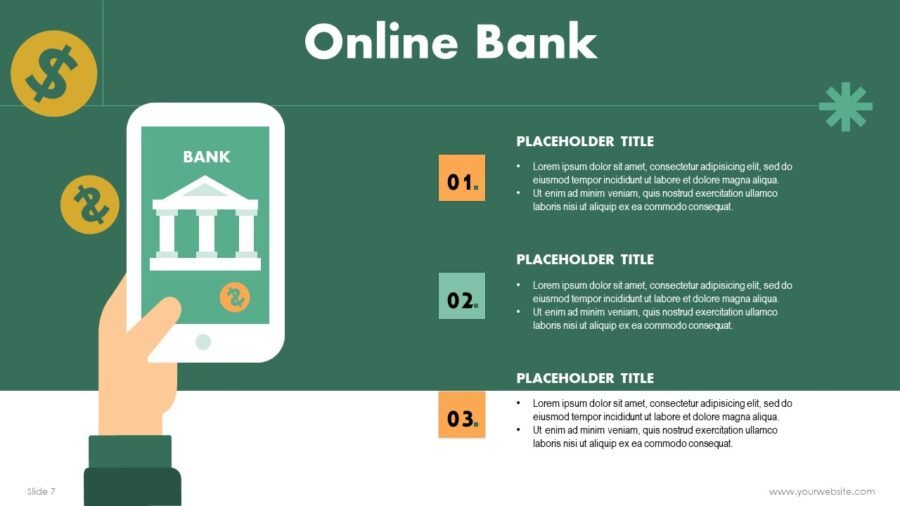 Online Banking Presentation Templates and Google Slides