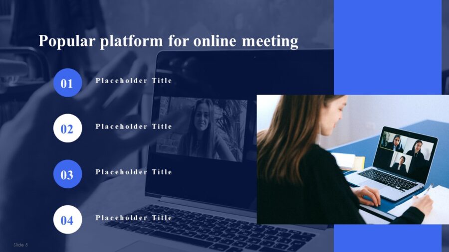 Online Meeting Platform Presentation - SlidesBrain