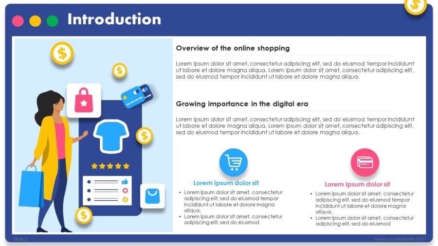 Online Shopping Presentation Templates and Google Slides